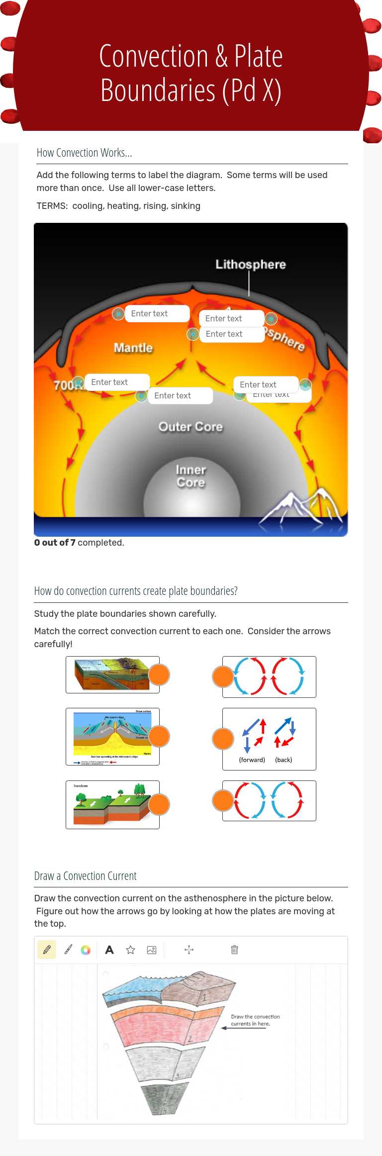 Convection & Plate Boundaries (Pd X) by Colleen Antal | Interactive ...