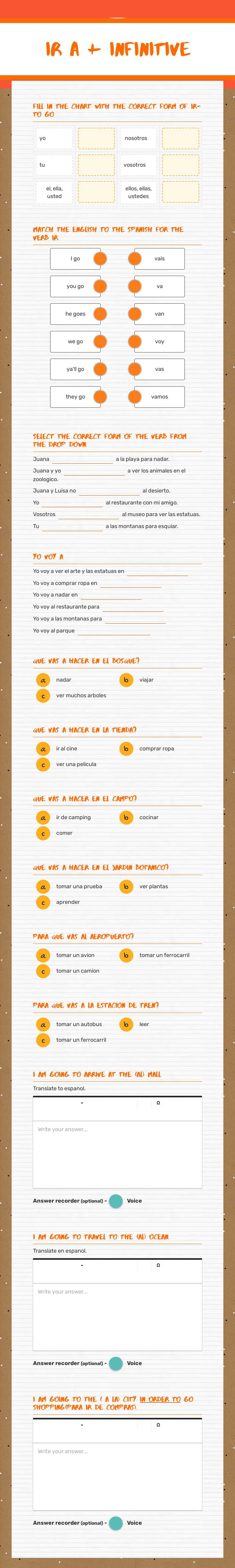 Learn the Spanish verb 'ir' (to go) with fun conjugation and ...