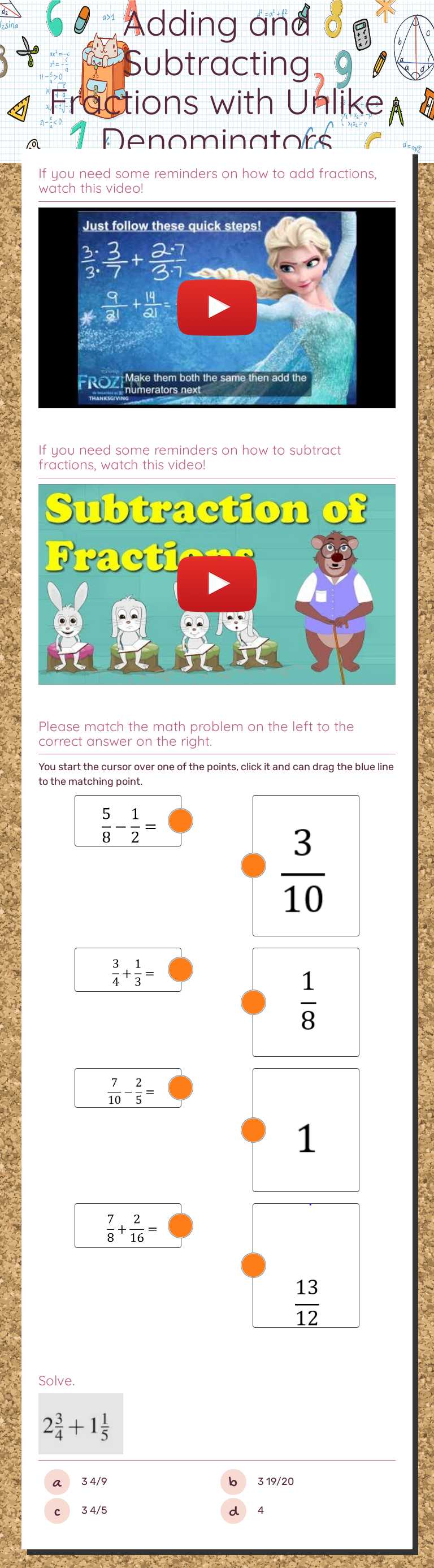 Conquer fraction challenges with this engaging drag-and-drop math ...