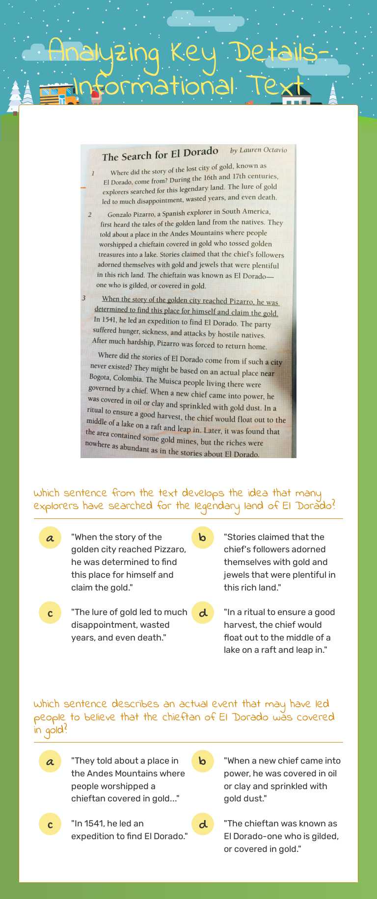 Master finding key details in informational texts. Strengthen your 6th ...
