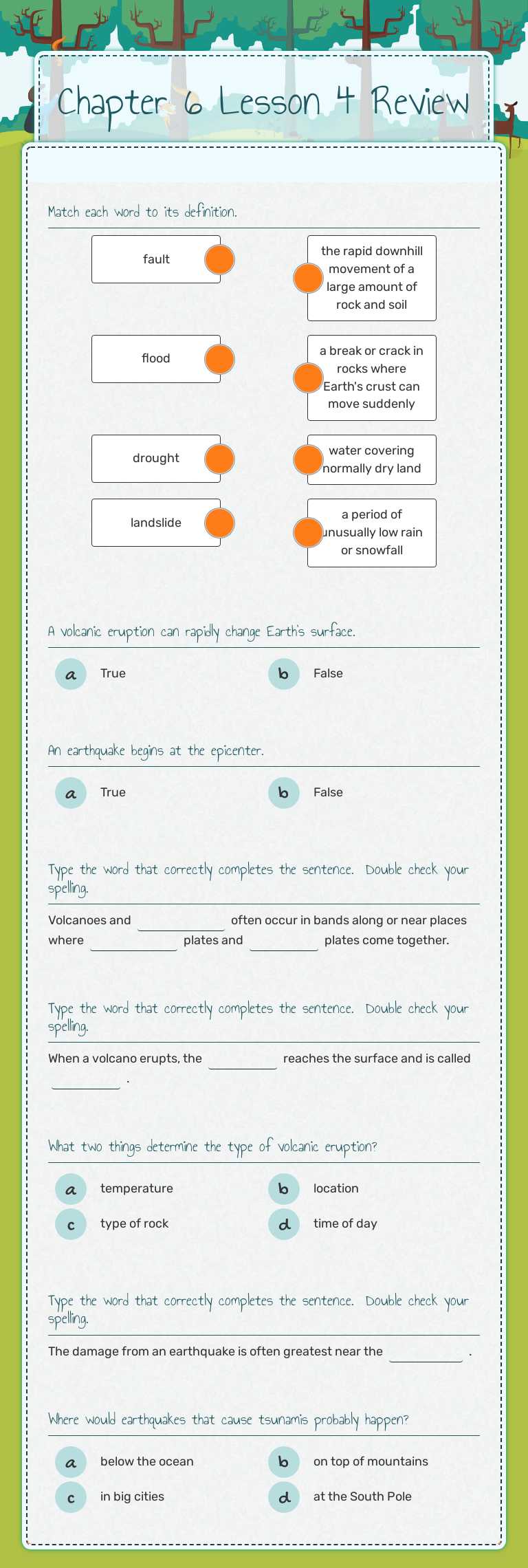 Review Earth's dynamic surface: volcanoes, earthquakes, floods, and ...