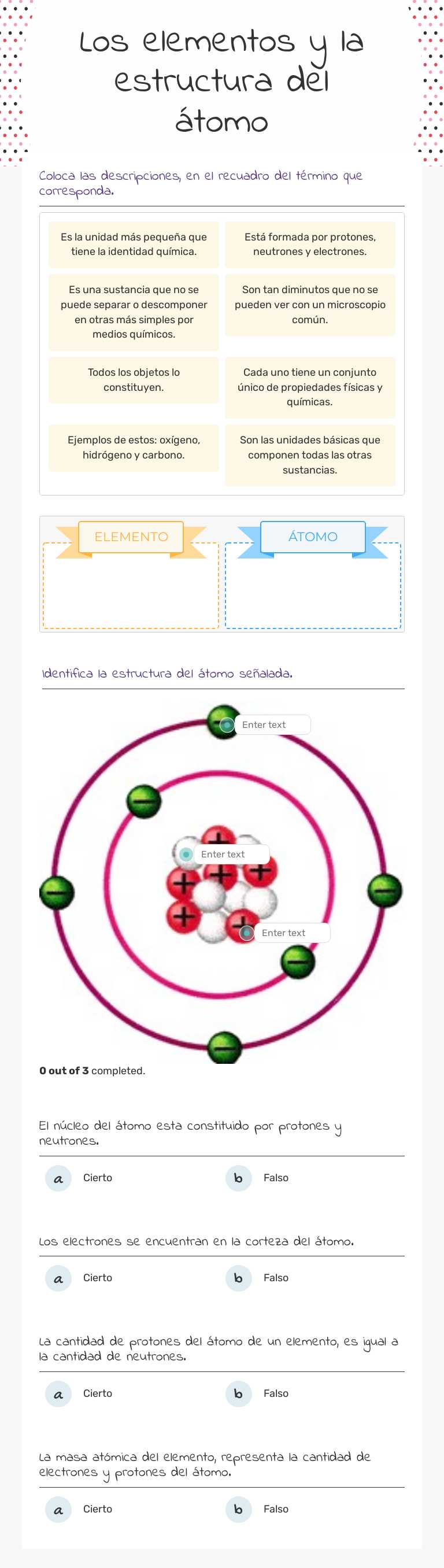 Discover the atom! Learn about its parts: protons, neutrons, and ...