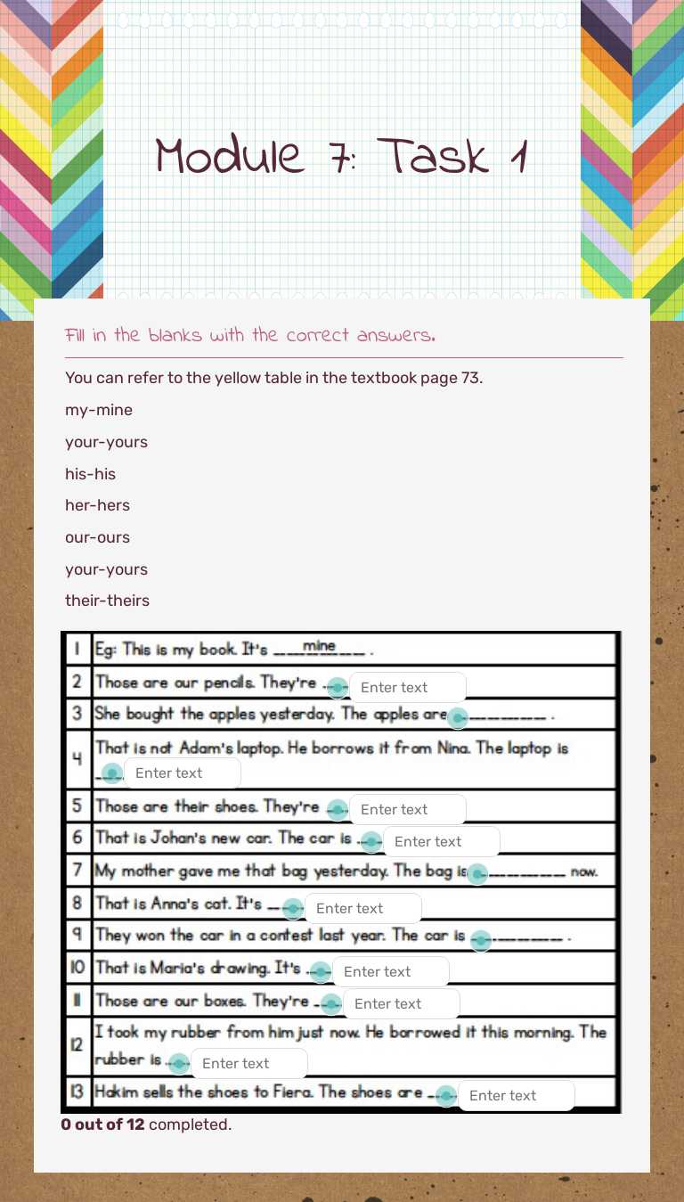 Master possessive pronouns! Practice mine, yours, his, hers, ours ...