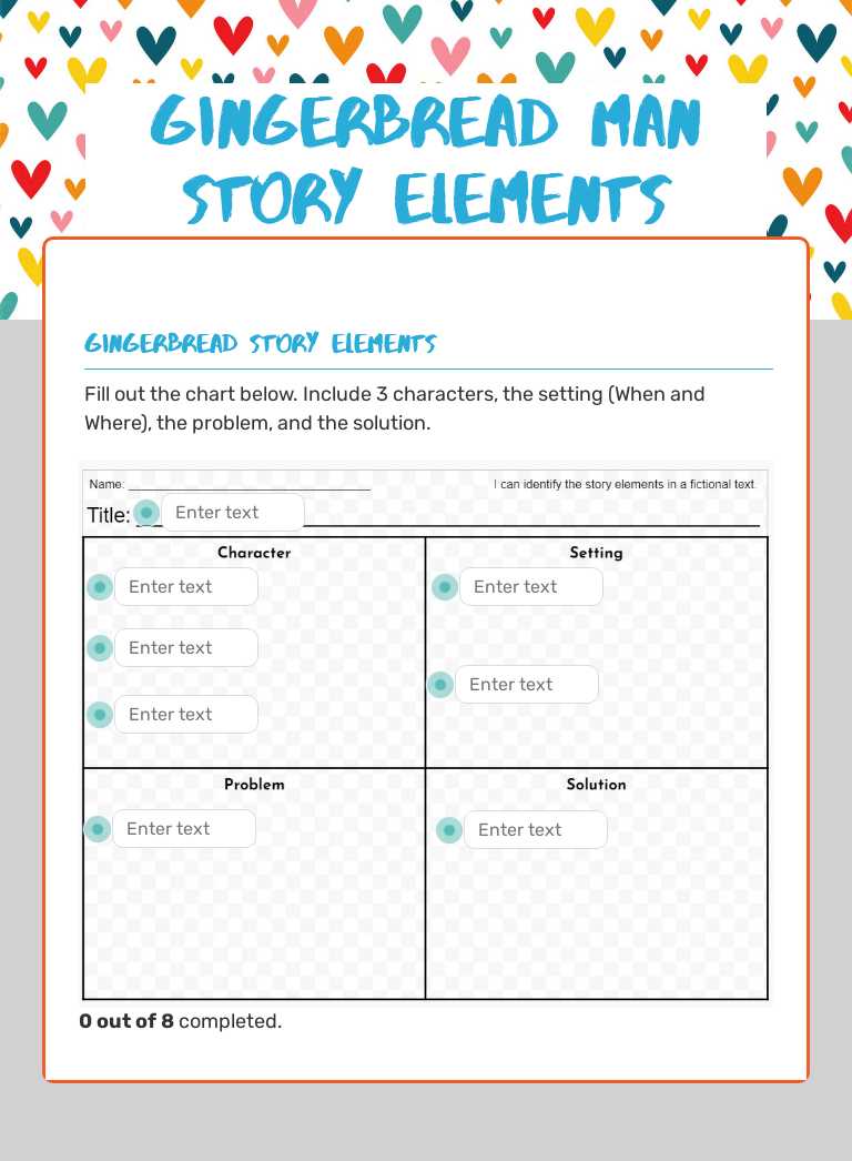 Master Gingerbread Man story elements! Identify characters, setting ...