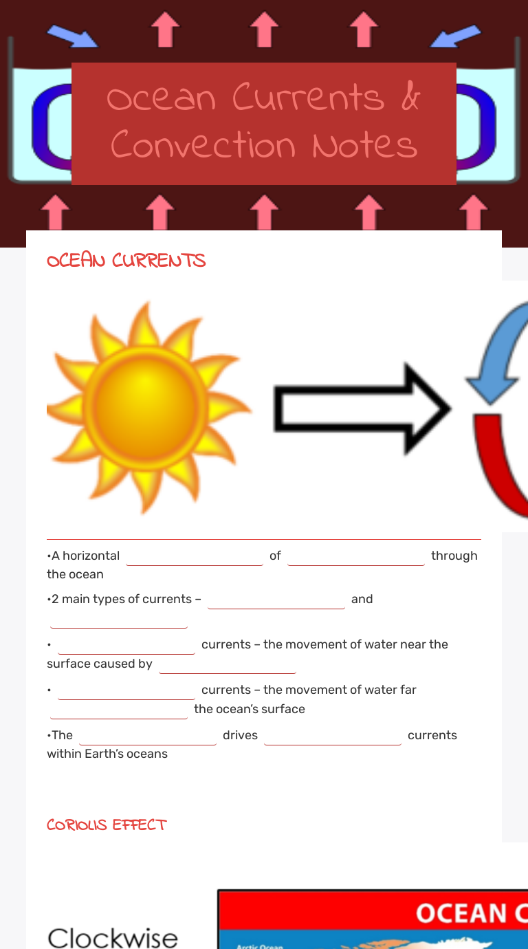 Explore ocean currents, convection, and the Coriolis effect! Understand ...