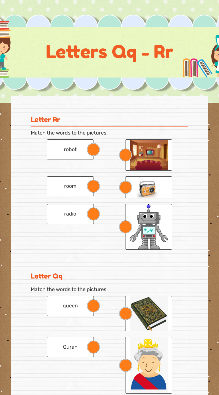 Letters Qq - Rr | Interactive Worksheet by Amel Dabbah ע"ש עבד אלעזיז ...
