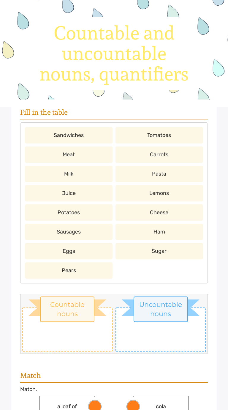 Countable and uncountable nouns, quantifiers by Fachinelli Klaudie ...