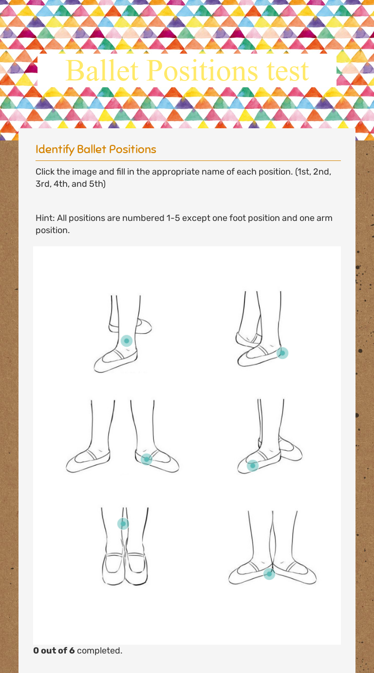 Ballet Positions 1 5