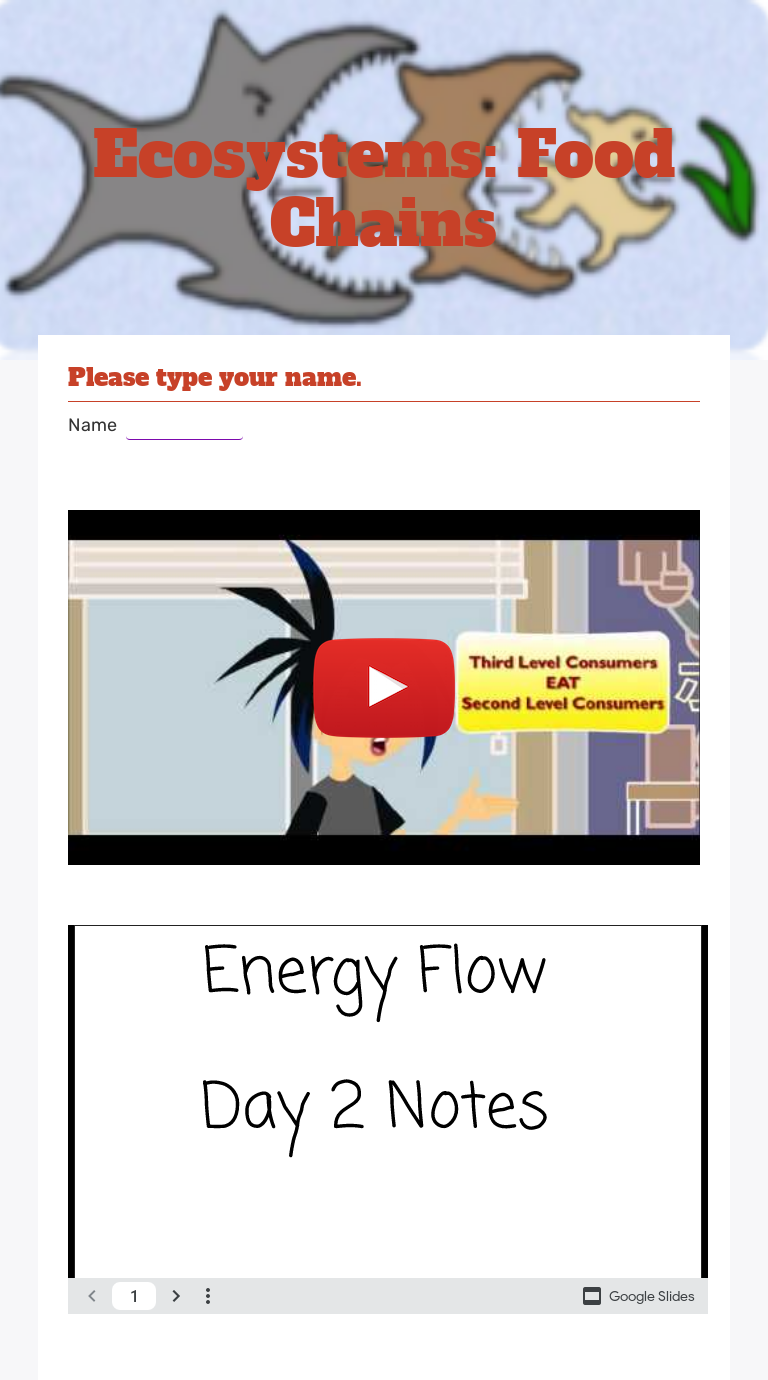 Ecosystems: Food Chains | Interactive Worksheet by Christina Coley ...
